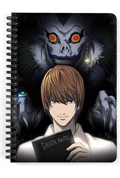 Rowalsi Death Note Baskılı Ahşap Kapaklı Defter 15X20 cm DFT3174 Rowalsi Death Note Baskılı Ahşap Kapaklı Defter 15X20 cm DFT3174