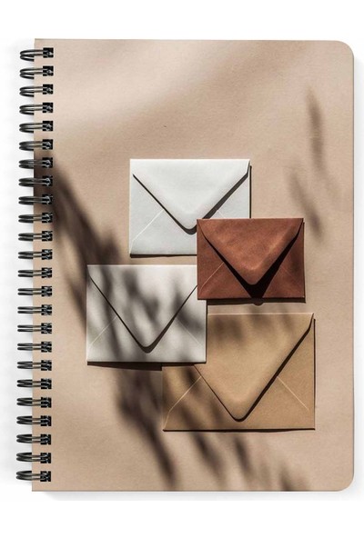 Rowalsi Mektup Baskılı Ahşap Kapaklı Defter 15X20 cm DFT3177