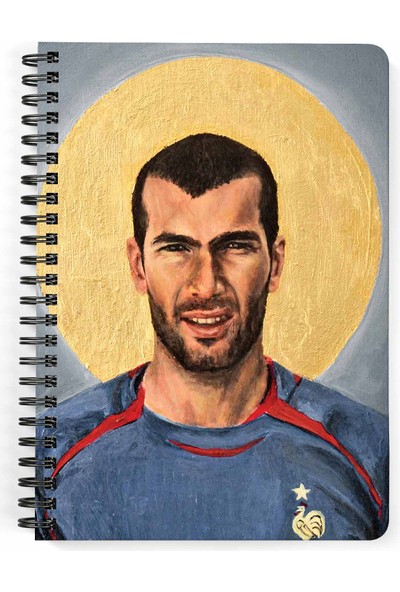 Rowalsi Zidane Baskılı Ahşap Kapaklı Defter 15X20 cm DFT4544