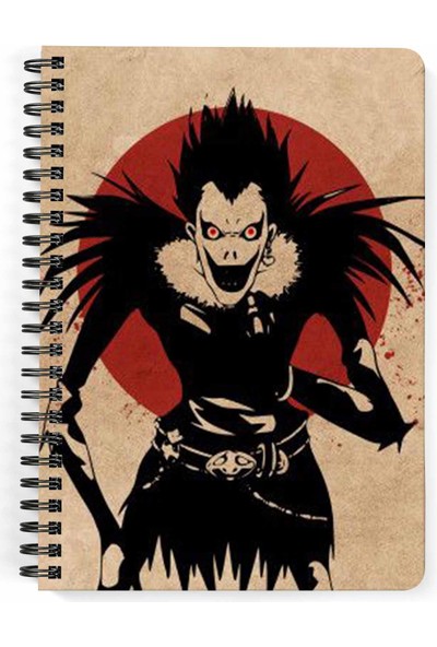 Rowalsi Death Note Baskılı Ahşap Kapaklı Defter 15X20 cm DFT3172 Rowalsi Death Note Baskılı Ahşap Kapaklı Defter 15X20 cm DFT3172