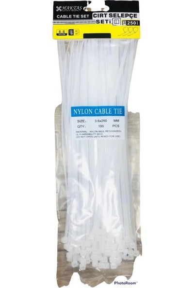 Plastik Cırt Kelepçe 3.6*250MM Plastik Cırt Kelepçe 3.6*250MM