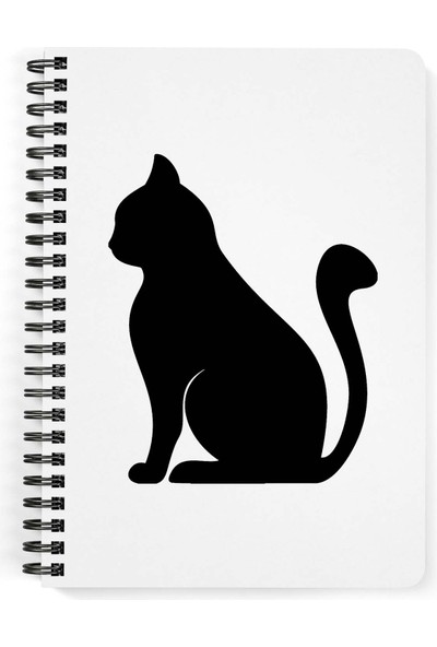 Rowalsi Cat Baskılı Ahşap Kapaklı Defter 15X20 cm DFT6419