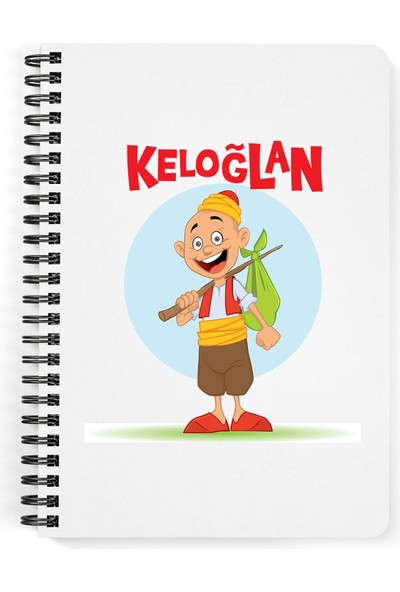 Rowalsi Keloğlan Baskılı Ahşap Kapaklı Defter 15X20 cm DFT1411
