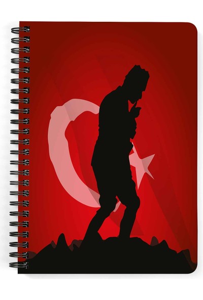 Rowalsi Atatürk Baskılı Ahşap Kapaklı Defter 15X20 cm DFT5697 Rowalsi Atatürk Baskılı Ahşap Kapaklı Defter 15X20 cm DFT5697