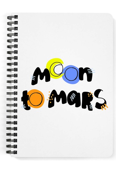 Rowalsi Moon To Mars Baskılı Ahşap Kapaklı Defter 15X20 cm DFT1987 Rowalsi Moon To Mars Baskılı Ahşap Kapaklı Defter 15X20 cm DFT1987