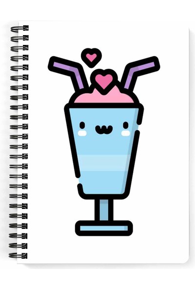 Rowalsi Milkshake Baskılı Ahşap Kapaklı Defter 15X20 cm DFT2928 Rowalsi Milkshake Baskılı Ahşap Kapaklı Defter 15X20 cm DFT2928
