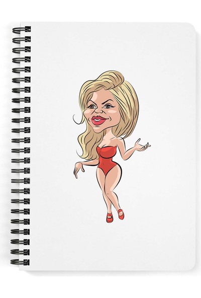 Rowalsi Shakira Baskılı Ahşap Kapaklı Defter 15X20 cm DFT1563 Rowalsi Shakira Baskılı Ahşap Kapaklı Defter 15X20 cm DFT1563