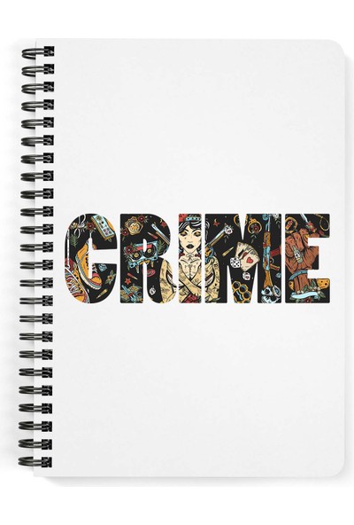 Rowalsi Crime Baskılı Ahşap Kapaklı Defter 15X20 cm DFT1618 Rowalsi Crime Baskılı Ahşap Kapaklı Defter 15X20 cm DFT1618