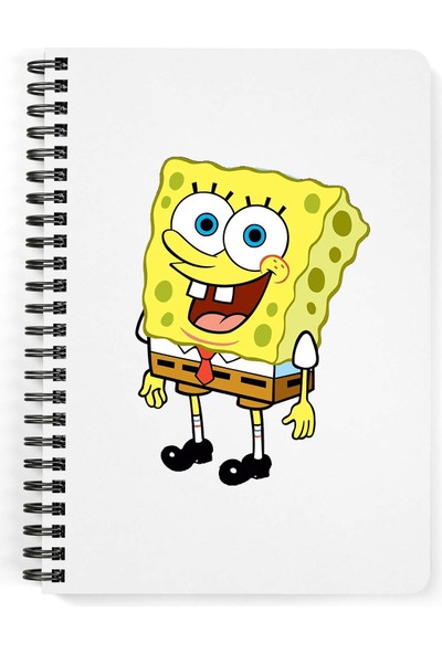 Rowalsi Sünger Bob Baskılı Ahşap Kapaklı Defter 15X20 cm DFT6387