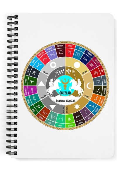 Rowalsi Oğuzlar Baskılı Ahşap Kapaklı Defter 15X20 cm DFT1451 Rowalsi Oğuzlar Baskılı Ahşap Kapaklı Defter 15X20 cm DFT1451