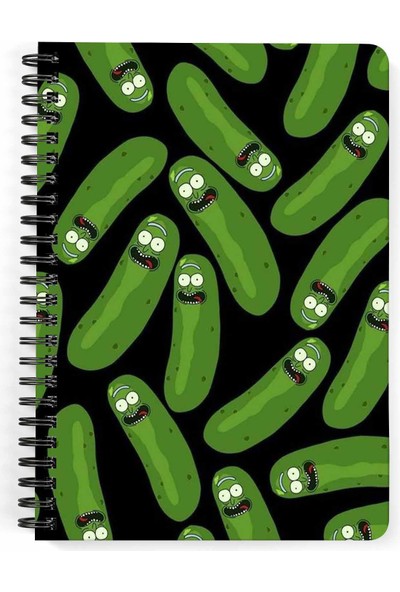 Rowalsi Rick And Morty Baskılı Ahşap Kapaklı Defter 15X20 cm DFT3669