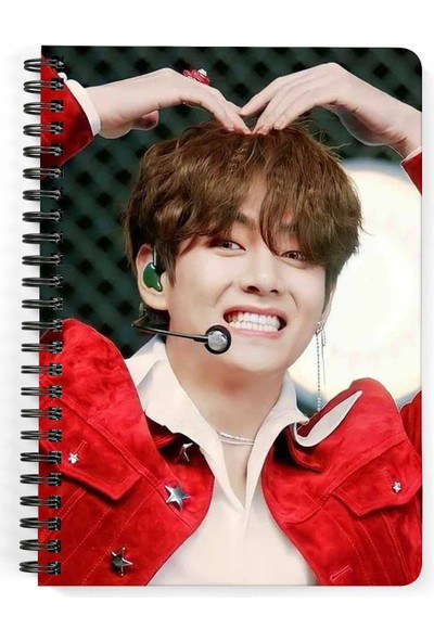 Rowalsi Bts Baskılı Ahşap Kapaklı Defter 15X20 cm DFT3704