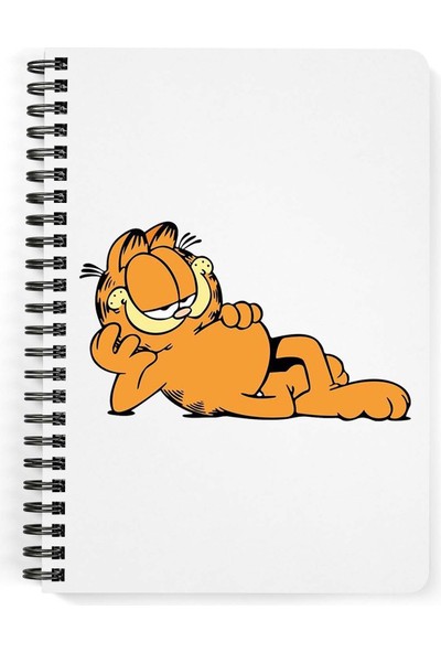 Rowalsi Garfield Baskılı Ahşap Kapaklı Defter 15X20 cm DFT5956