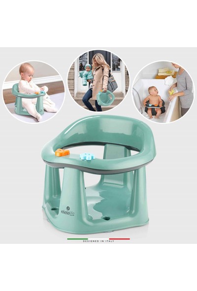 Elelelife 2in1 Vakum Bebek Banyo Oturağı ve Mama Oturağı Yeşil