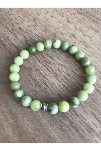 İdilden Takı Aksesuar Hakiki Doğaltaş Yeşim 8mm Bileklik İdilden Takı Aksesuar Hakiki Doğaltaş Yeşim 8mm Bileklik