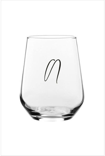 Paşabahçe N Yazılı Allegra Su Bardağı