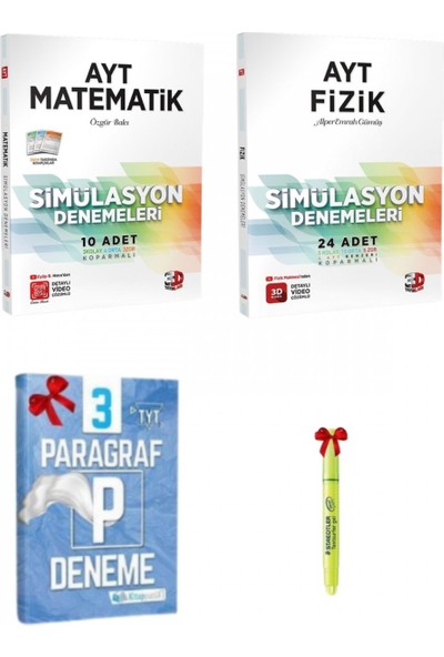 3D Yayınları AYT Matematik+AYT Fizik Deneme Tamamı Video Çözümlü 3D Yayınları AYT Matematik+AYT Fizik Deneme Tamamı Video Çözümlü