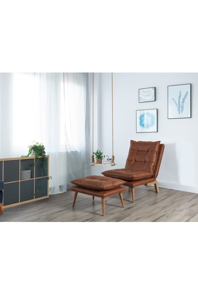 Green Corner Orchy Puflu Yataklı Berjer