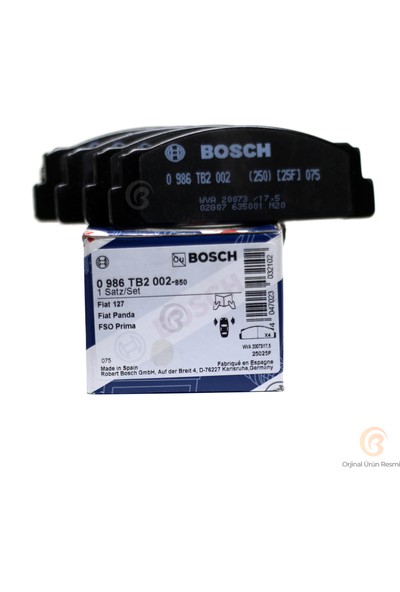 Bosch Tofaş Ön Fren Balata Takımı 4'lü 0986TB2002 Bosch