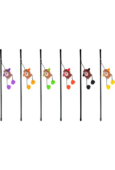 Karlıe Kedi Oltası Sesli Kirpi 50CM Karışık Renkli