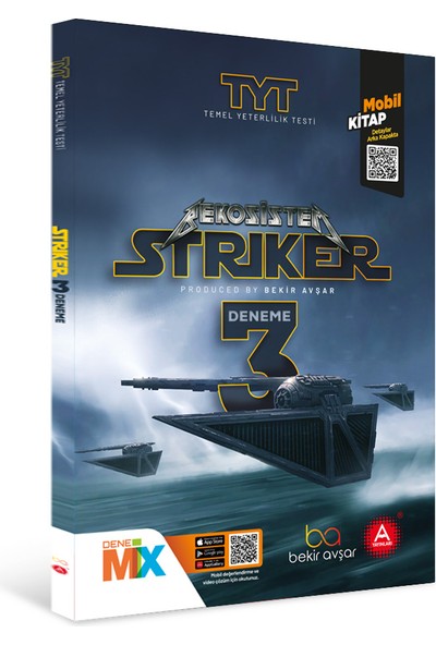 A Yayınları Striker TYT 3'lü Deneme Bekosistem (Ciltli) A Yayınları Striker TYT 3'lü Deneme Bekosistem (Ciltli)