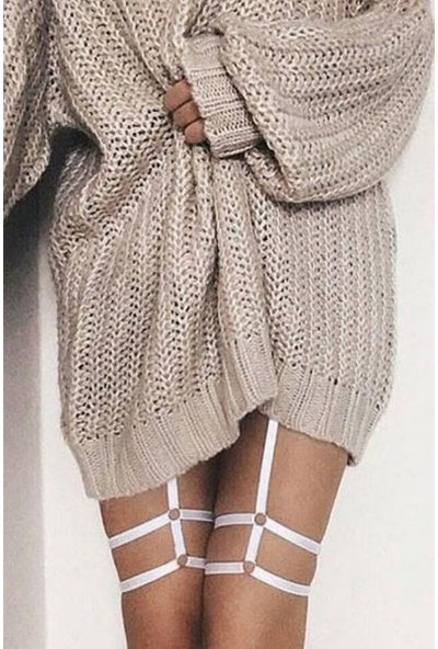 Çift Sıralı Seksi Jartiyer Harness - APFT44