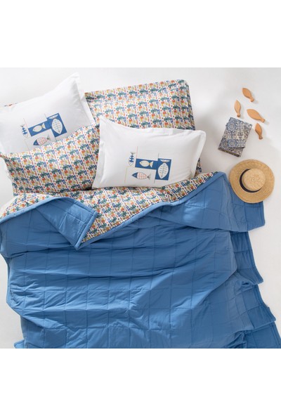 Yataş Bedding Venice Tek Kişilik Yatak Örtüsü Takımı - Saks Yataş Bedding Venice Tek Kişilik Yatak Örtüsü Takımı - Saks