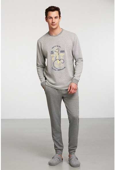 Nautica M224 Erkek Uzun Kol Pijama Takımı