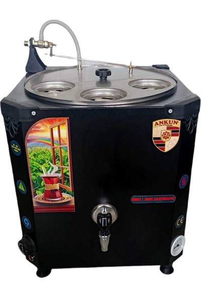Ankun 3 Demlikli Çay Kazanı - 35LT -Şamandıralı - Isı Yalıtımlı Ankun 3 Demlikli Çay Kazanı - 35LT -Şamandıralı - Isı Yalıtımlı
