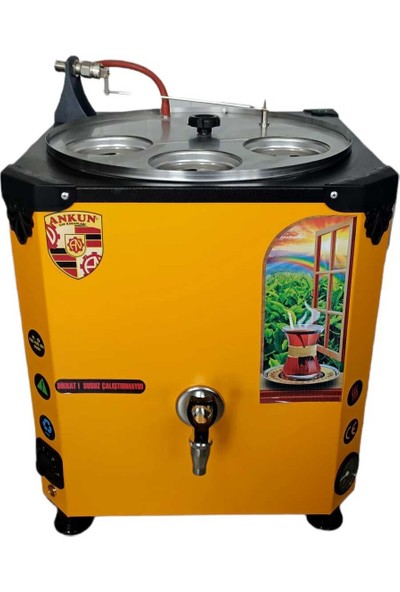 Ankun 3 Demlikli Elektrikli Çay Kazanı - 35 - Şamandıralı - Isı Yalıtımlı Ankun 3 Demlikli Elektrikli Çay Kazanı - 35 - Şamandıralı - Isı Yalıtımlı