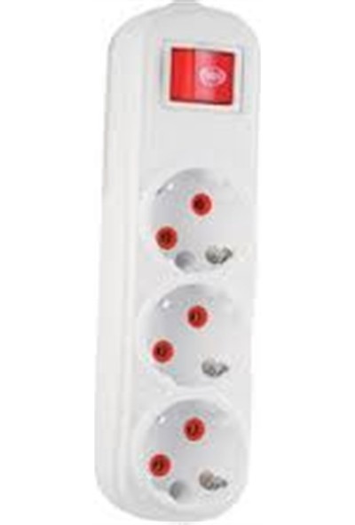 3'lü (Üçlü) Anahtarlı Grup Priz