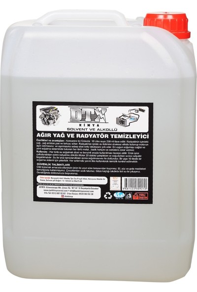 Dtx Kimya Solventli Radyatör ve Soğutma Sistemi Temizleyici 5l Dtx Kimya Solventli Radyatör ve Soğutma Sistemi Temizleyici 5l
