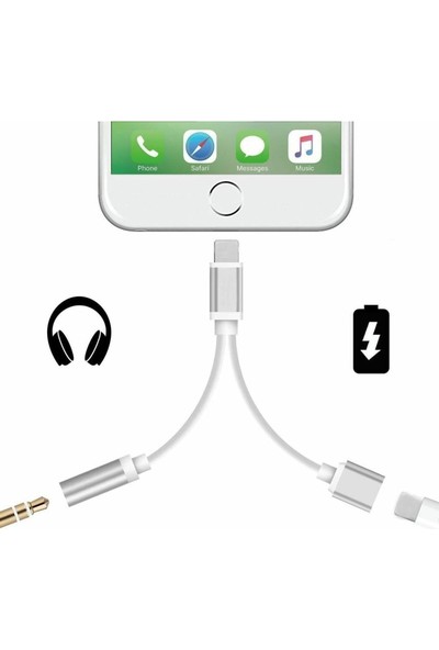 Nanopro iPhone Lightning To 3.5mm Ses Çevirici Aux Kablo Aktarım Kulaklık Dönüştürücü Nanopro iPhone Lightning To 3.5mm Ses Çevirici Aux Kablo Aktarım Kulaklık Dönüştürücü