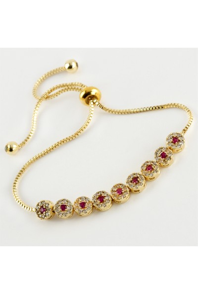 Asfal Zirkon Taşlı Lüx Asansörlü Bileklik