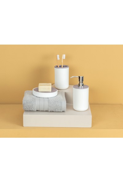 Martre 3'lü Banyo Seti - Soft Ekru Martre 3'lü Banyo Seti - Soft Ekru