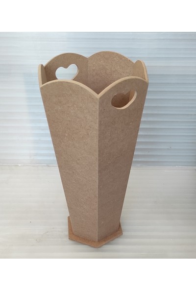 Güllü Ahşap Ahşap Boyanabilir 6gen Şemsiyelik