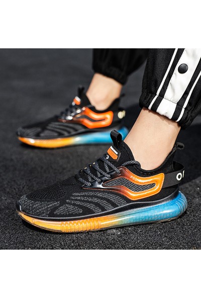 KIN Aşınmaya Dayanıklı Erkek Spor Ayakkabısı - Beyaz / Gri (Yurt Dışından)