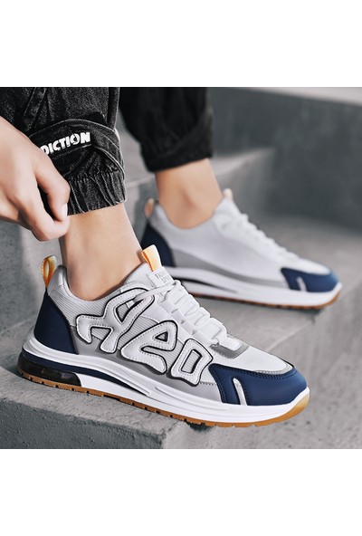 KIN Aşınmaya Dayanıklı Erkek Spor Ayakkabısı - Mavi (Yurt Dışından)