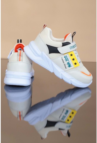 Kidessa 1219 Anatomik Taban Unisex Çocuk Spor Ayakkabı - NKT01219-BEJ-29