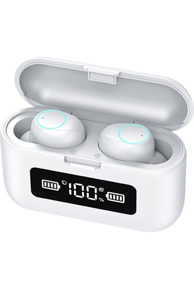 Runwuwus Bluetooth Uyumlu Ergonomik Tasarım LED Ekran Abs Kablosuz Kulaklık - Beyaz (Yurt Dışından) Runwuwus Bluetooth Uyumlu Ergonomik Tasarım LED Ekran Abs Kablosuz Kulaklık - Beyaz (Yurt Dışından)