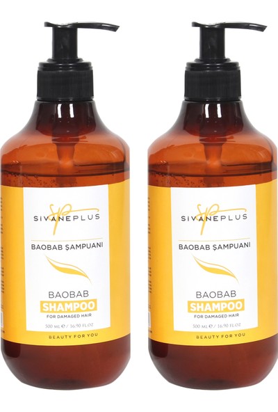 Sivane Plus Baobab Şampuanı 500 ml 2’li Sivane Plus Baobab Şampuanı 500 ml 2’li