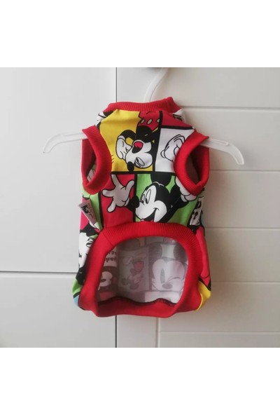 Atelyu Pet Cerceveli Mıckey Yazlık T-Shirt Atelyu Pet Cerceveli Mıckey Yazlık T-Shirt