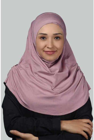 Al-Tobeh Desen Lastikli Pratik Eşarp - Koyu Pembe Al-Tobeh Desen Lastikli Pratik Eşarp - Koyu Pembe