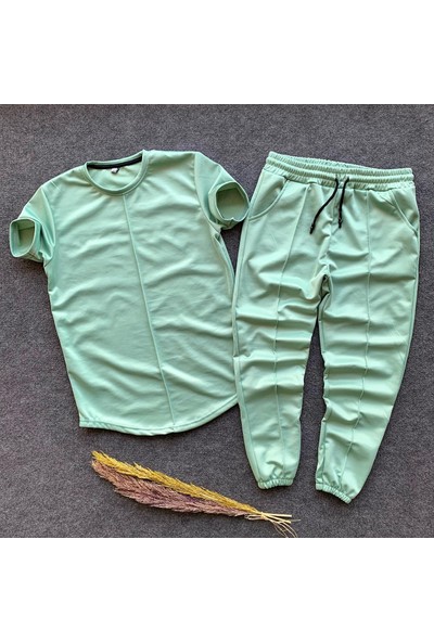 Miralbas Erkek Yeşil Slim Fit Scuba Kumaş Eşofman Takımı Miralbas Erkek Yeşil Slim Fit Scuba Kumaş Eşofman Takımı