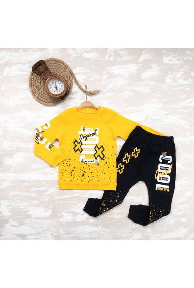 Saymoystar Kids Cool Baskılı Erkek 2li Takım Saymoystar Kids Cool Baskılı Erkek 2li Takım
