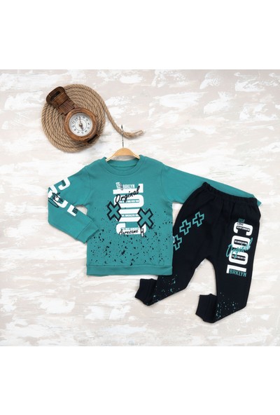 Saymoystar Kids Cool Baskılı Erkek 2li Takım Saymoystar Kids Cool Baskılı Erkek 2li Takım