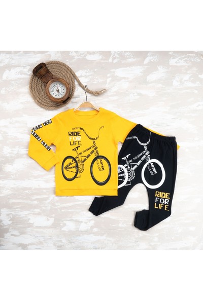 Saymoystar Kids Bisiklet Baskılı Erkek 2li Takım Saymoystar Kids Bisiklet Baskılı Erkek 2li Takım