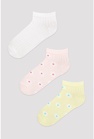 Penti Çok Renkli Kız Çocuk Daisy 3lü Liner Çorap Penti Çok Renkli Kız Çocuk Daisy 3lü Liner Çorap