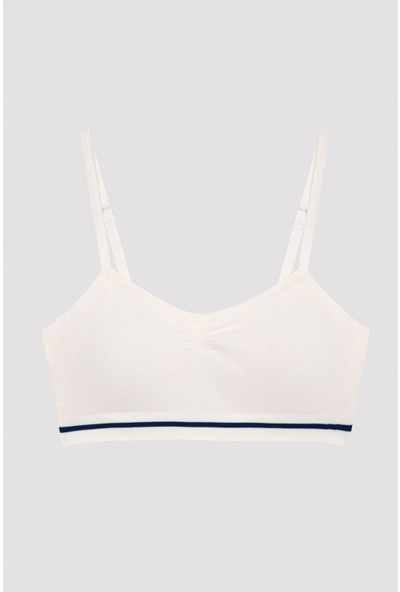 Penti Optık Kız Çocuk White Seamless Büstiyer