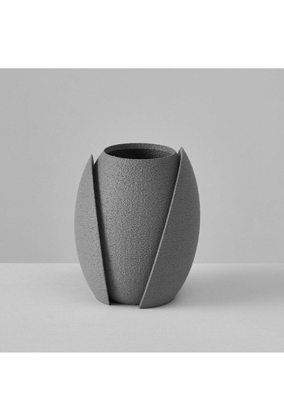 Laviyosa Doğum Günü Hediyesi Özel Tasarım 2'li Kesikli Saksı Mumluk Vazo Obje Antrasit Laviyosa Doğum Günü Hediyesi Özel Tasarım 2'li Kesikli Saksı Mumluk Vazo Obje Antrasit